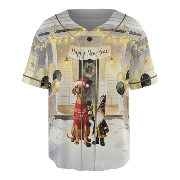 Happy New Year 2026 Great Dane Santa Gnome Holiday Party Snow All Over ...