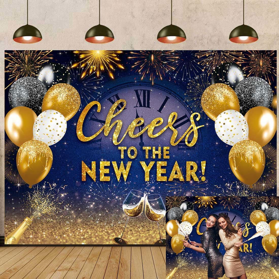 Happy New Year Backdrop 7x5ft Cheers to The New Year Photography ...