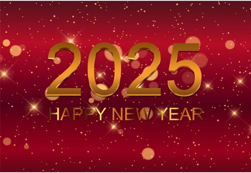 Happy New Year Backdrop Cheers to The New Year Black Gold Background ...