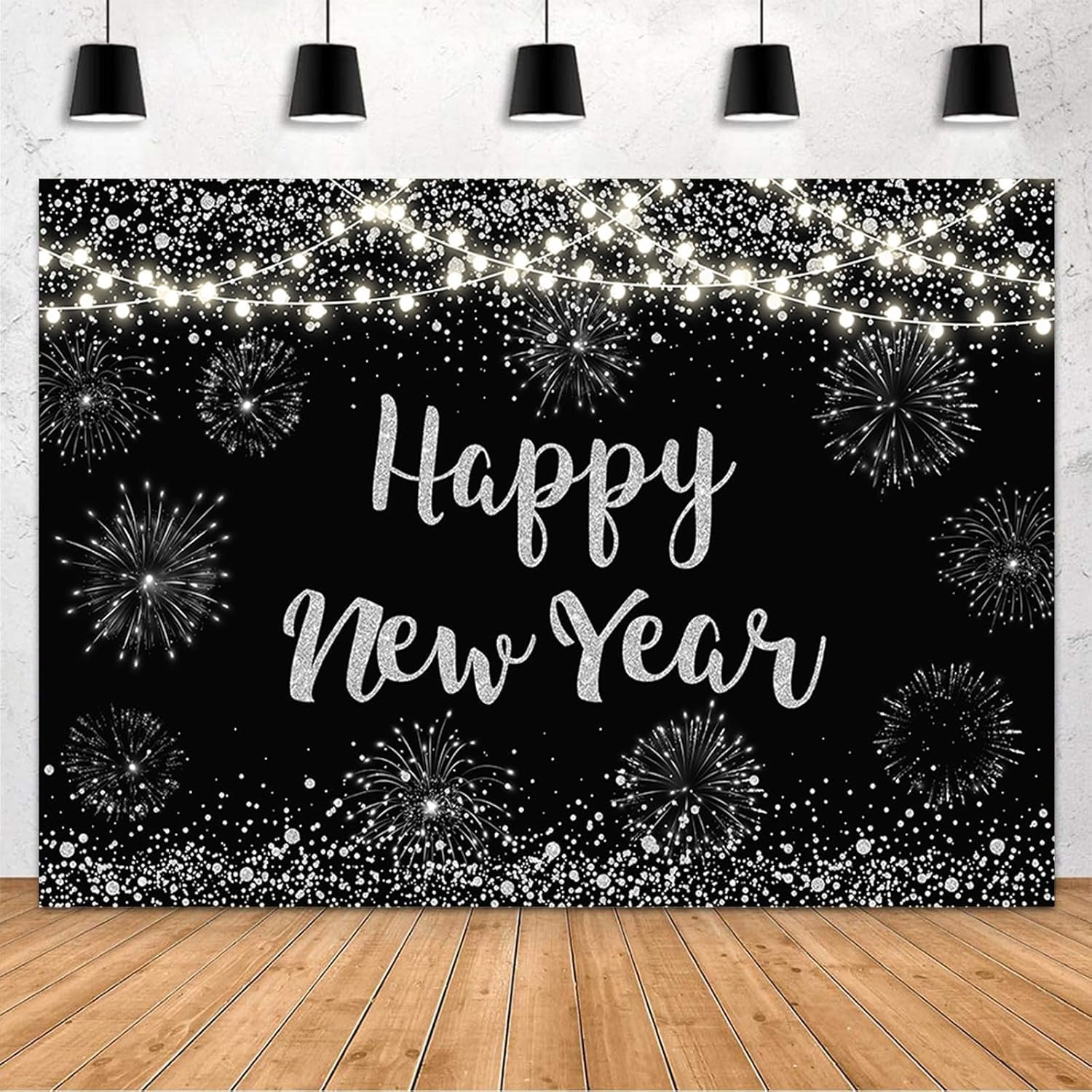 Happy New Year Backdrops for Photoshoot 2025 New Year Eve Colorful ...