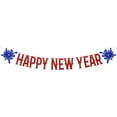 Happy New Year Banner - 2025 New Year's Eve Party Bunting Sign, Hello ...