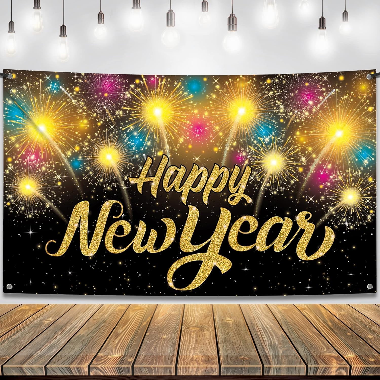 Happy New Year Banner - 72x44 Inch | Happy New Year Decorations 2025 ...