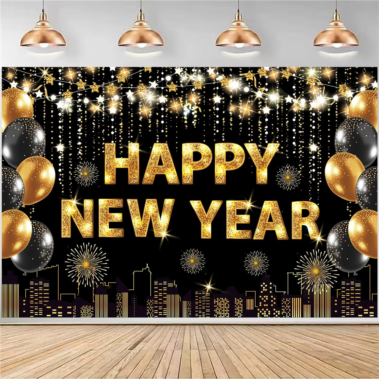 Happy New Year Banner AIF4 - New Year Eve Party Supplies 2025 New Year ...
