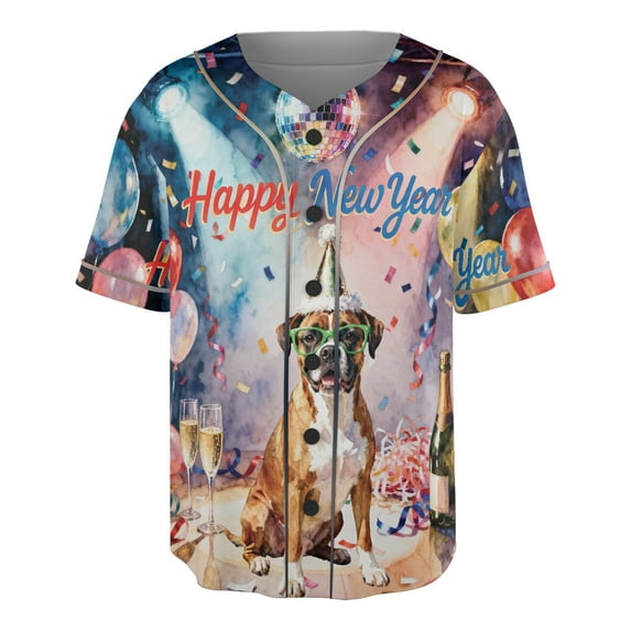 Happy New Year Boxer Chills on Year-End Party All Over Print 3D ...