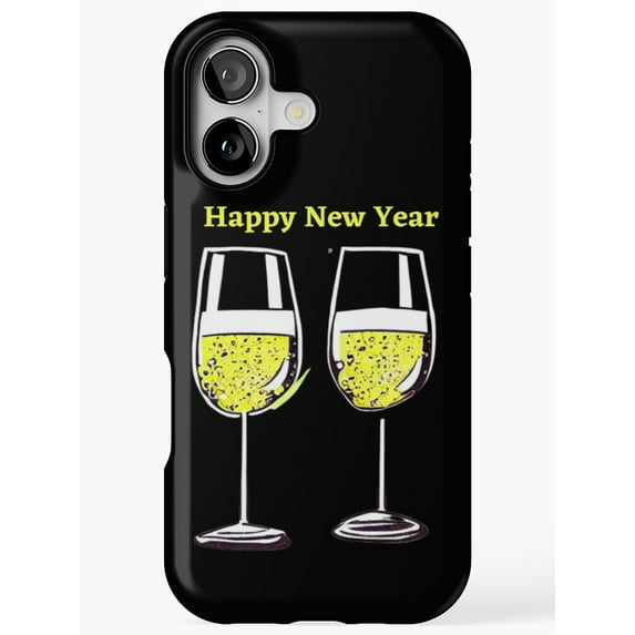 Happy New Year Celebration Theme Phone Case for iPhone 17 16 15 14 13 ...