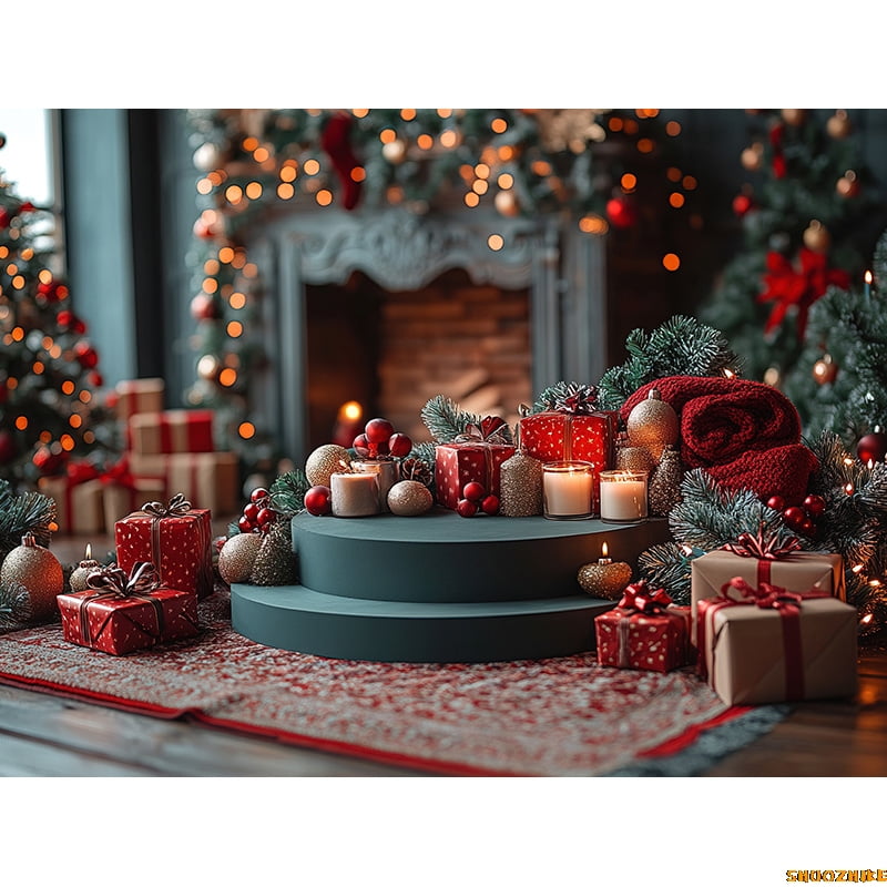 Happy New Year Christmas day Stage Photography Backdrops Props Family ...
