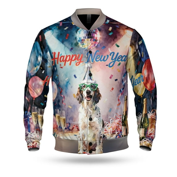 Happy New Year English Setter Chills on Year-End Party All Over Print ...