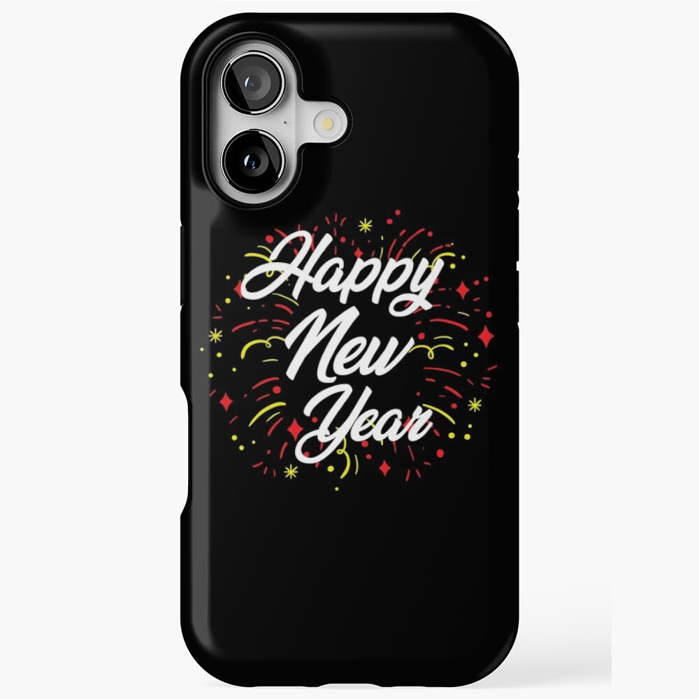 Happy New Year Goodbye Welcome Art Phone Case with iPhone 17 to 11 Pro ...