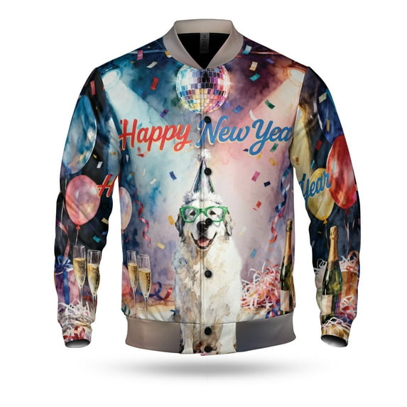 Happy New Year Great Pyrenees Chills on Year-End Party All Over Print ...