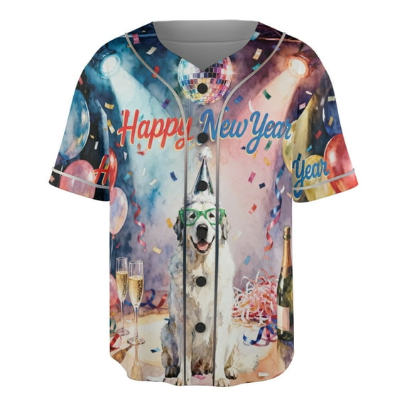 Happy New Year Great Pyrenees Chills on Year-End Party All Over Print ...