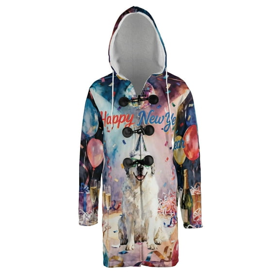 Happy New Year Great Pyrenees Chills on Year-End Party All Over Print ...