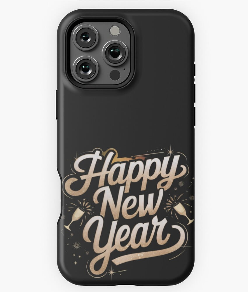 Happy New Year Holiday Countdown Gift Phone Case for iPhone 16 15 14 13 ...