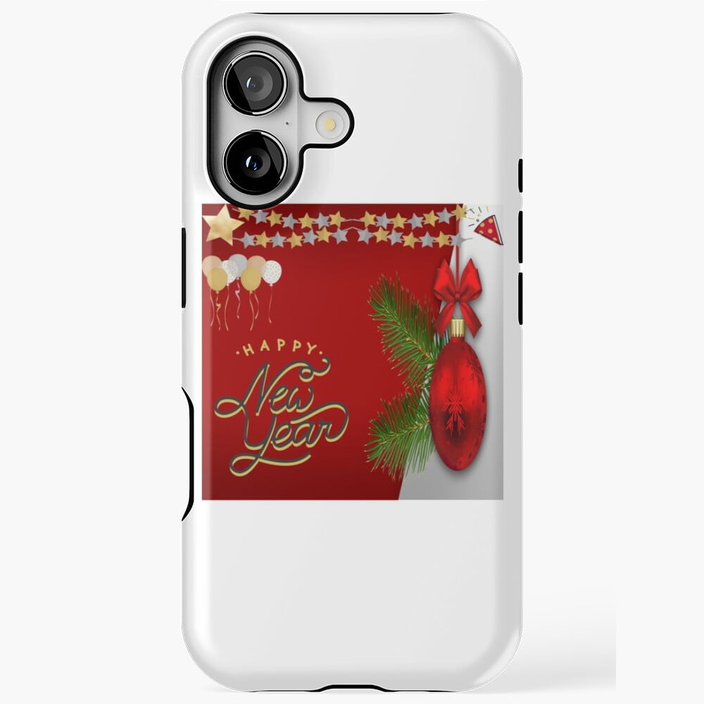 Happy New Year Holiday Party Gift Phone Case 17 16 15 14 13 12 11 Pro ...