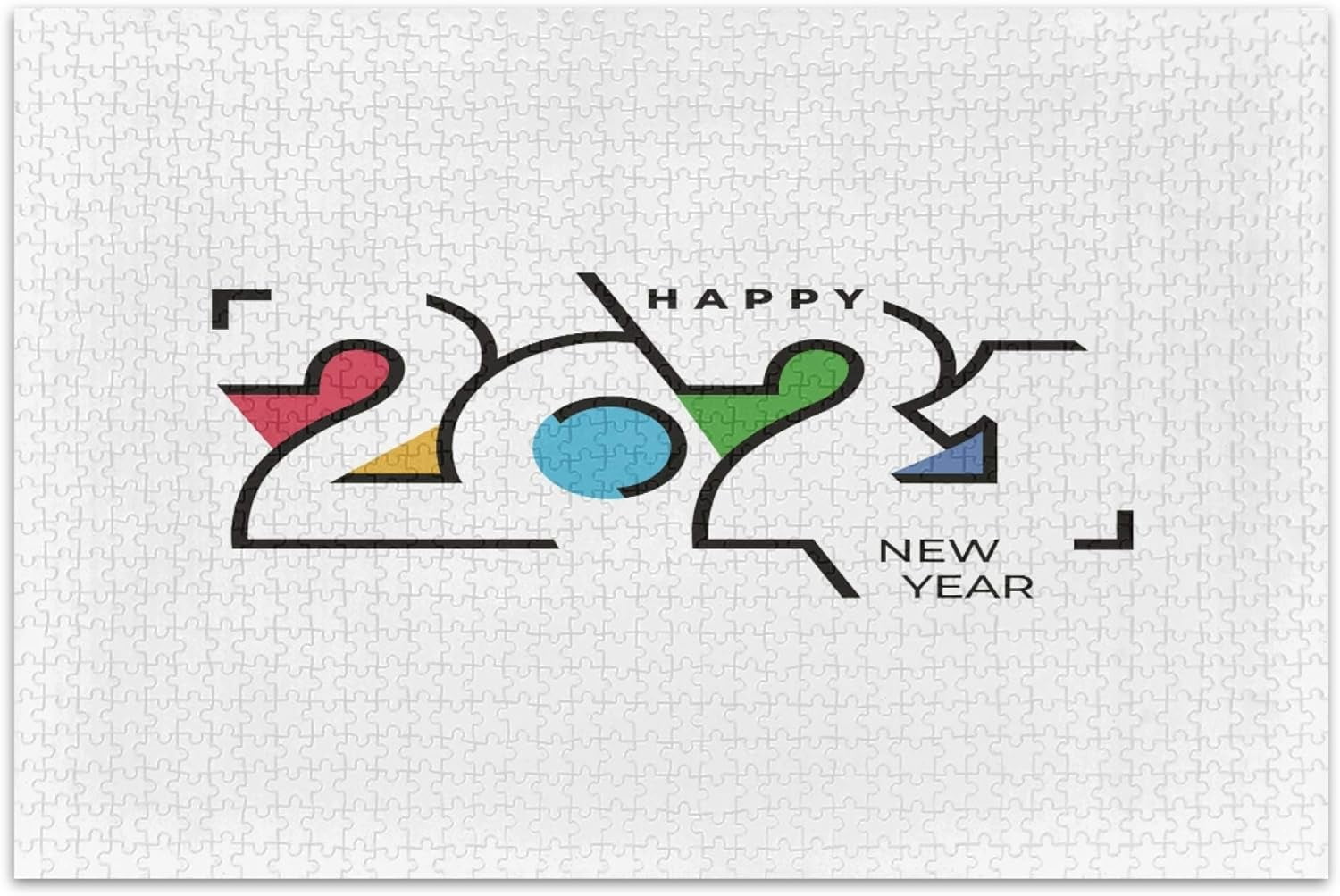 Happy New Year Jigsaw Puzzle 500 Pieces for Adults Teens Kids, Large ...