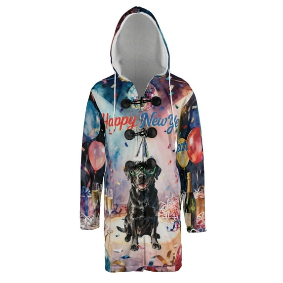 Happy New Year Labrador Retriever Chills on Year-End Party All Over ...