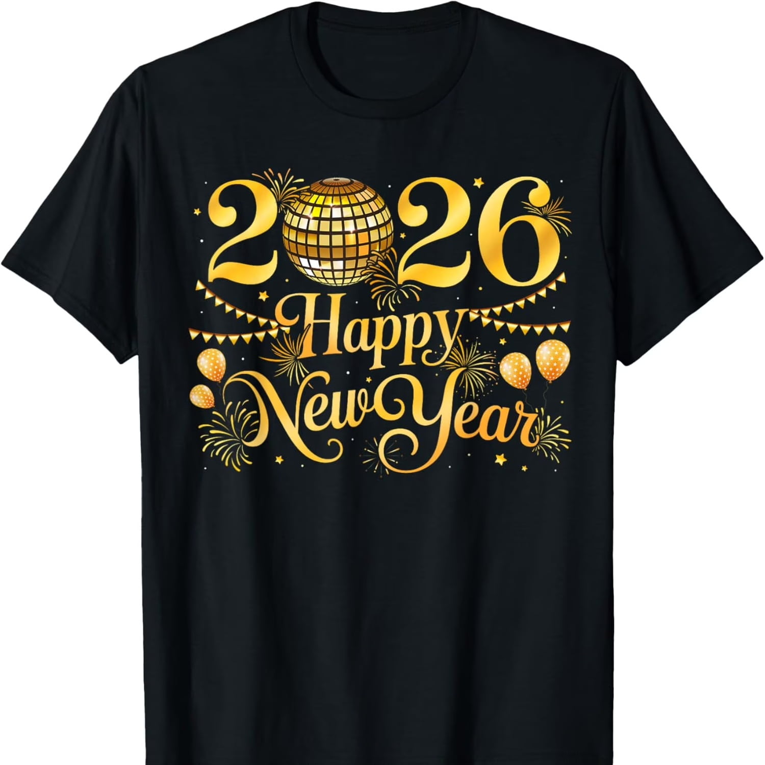 Happy New Year Matching New Year Eve Party Disco Ball 2026 T-S1Hirt ...