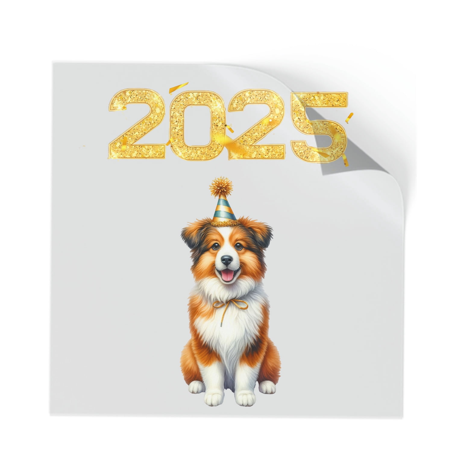 Happy New Year Miniature American Shepherd Welcome 2025 Balloon ...