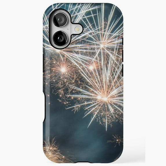 Happy New Year Pyrotechnic Display iPhone Case 17 11 12 13 14 15 16 Pro ...