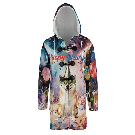 Happy New Year Shiba Inu Chills on Year-End Party All Over Print 3D ...