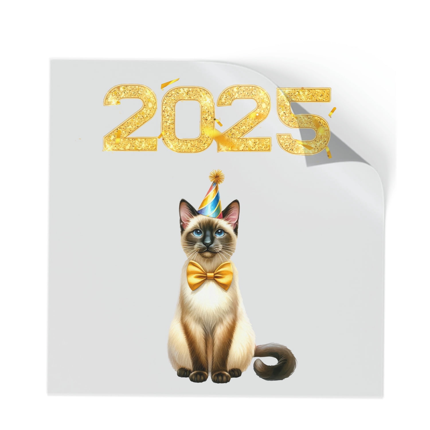 Happy New Year Siamese Welcome 2025 Balloon Firework Party Cutout ...