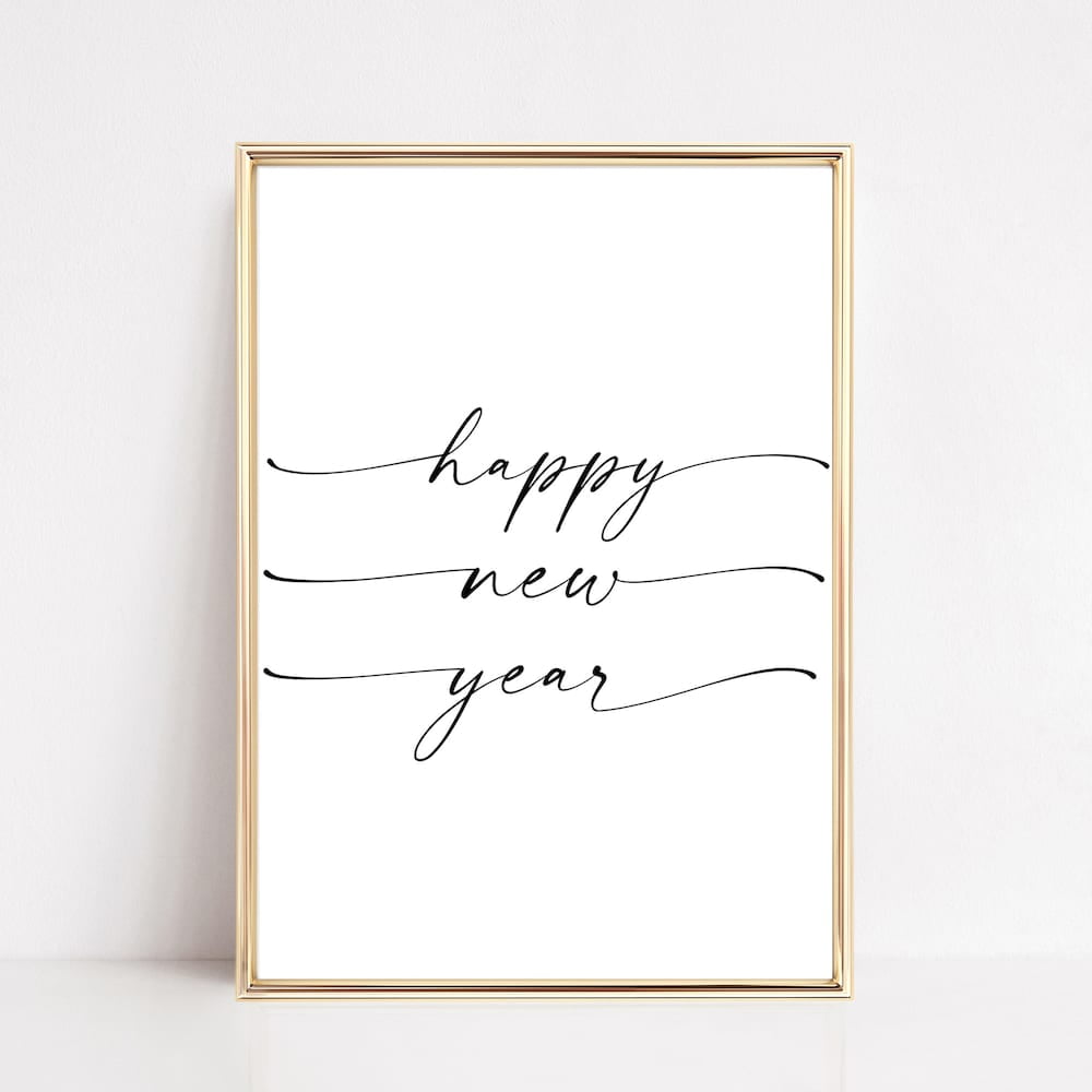 Happy New Year Sign, Print New Years Eve Decor, 2026 New Years Eve ...