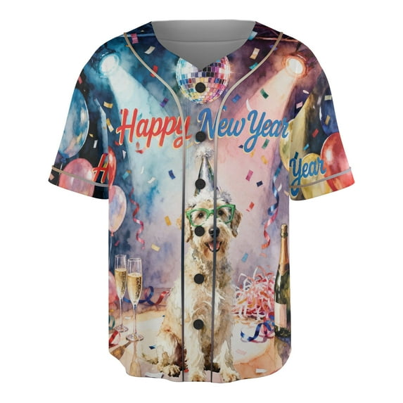 Happy New Year Soft Coated Wheaten Terrier Chills on Year-End Party All ...