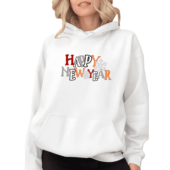 Happy New Year Theme Colorful Snowflake Graphic Beautiful Tee T Shirt ...
