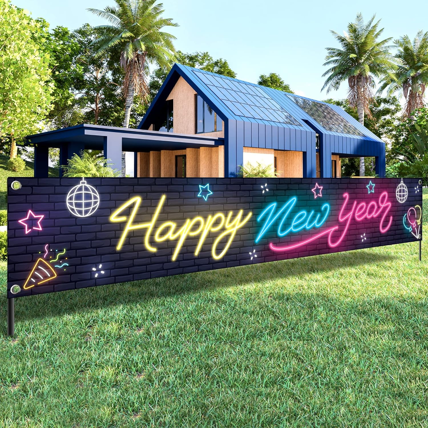 Happy New Year Yard Banner - Happy New Year Banner | Happy New Years ...