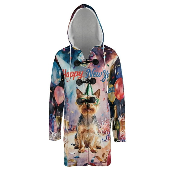 Happy New Year Yorkshire Terrier Chills on Year-End Party All Over ...