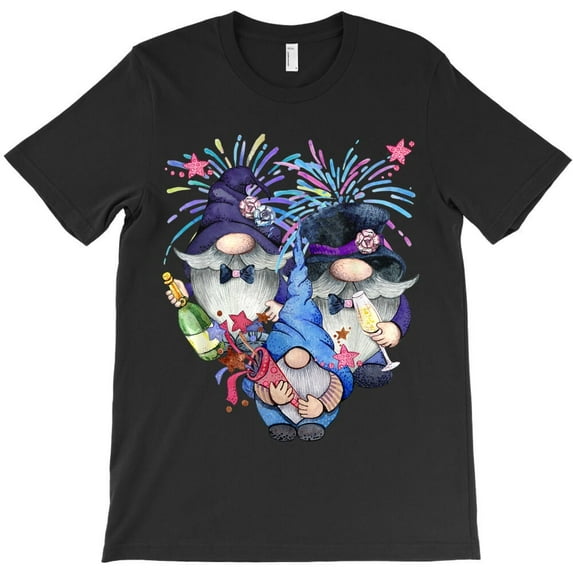 Happy New Year's Eve Party Funny Tomte Three Garden Gnomes Holiday ...