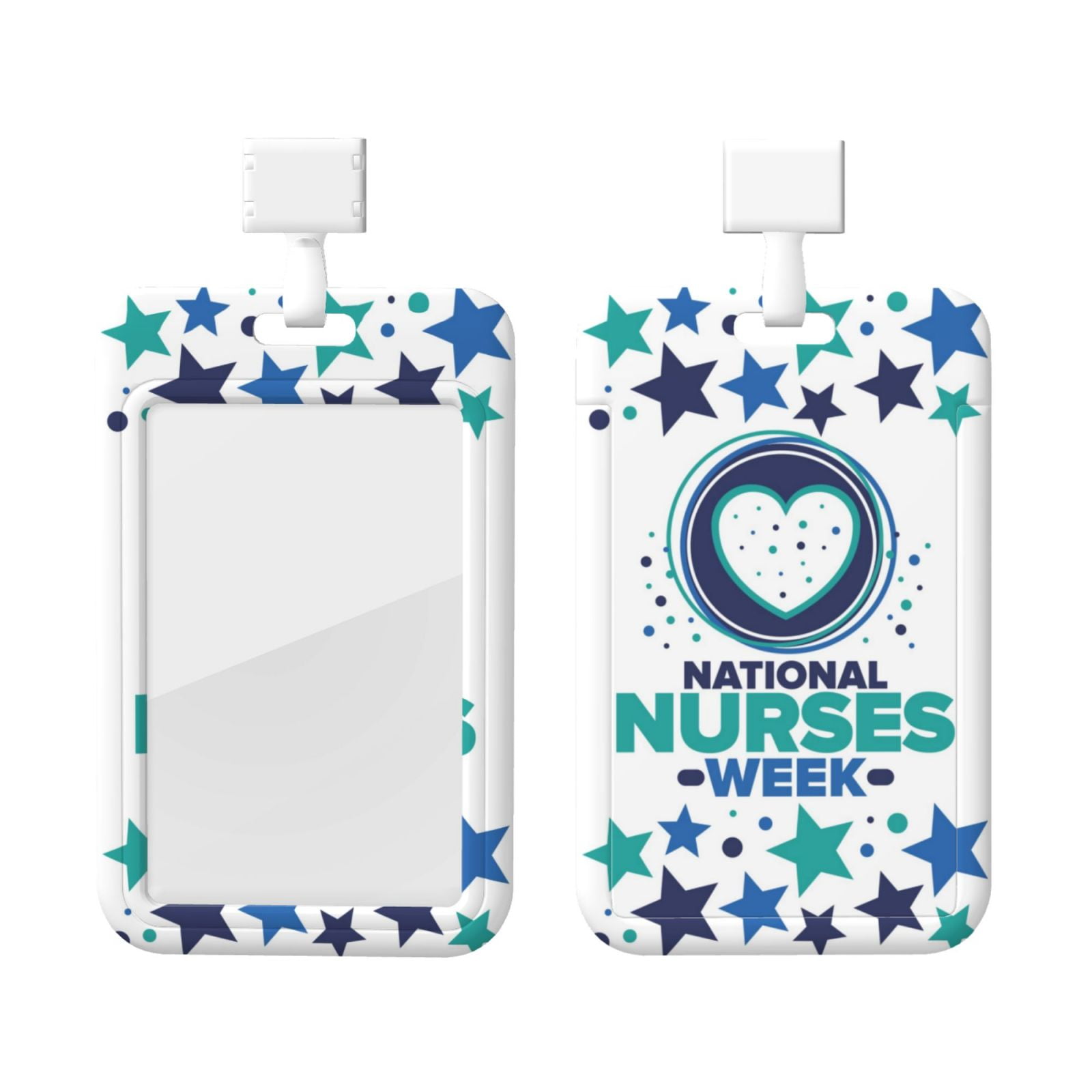 Happy Nurse Appreciation Week Badge Holder with Lanyard Vertical ID ...