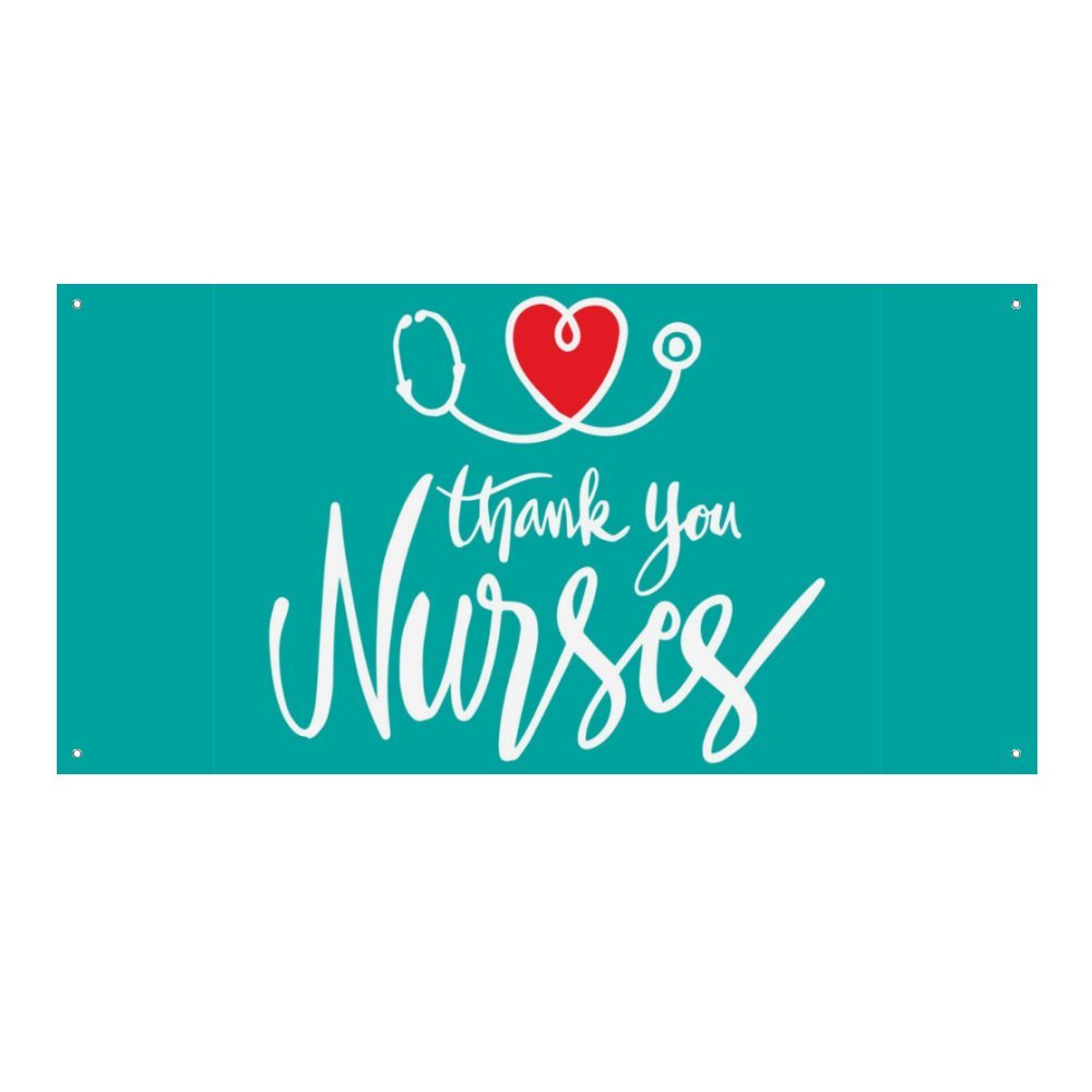 Happy Nurse Appreciation Week Day Banners Flag Hanging Backdrop Sign ...