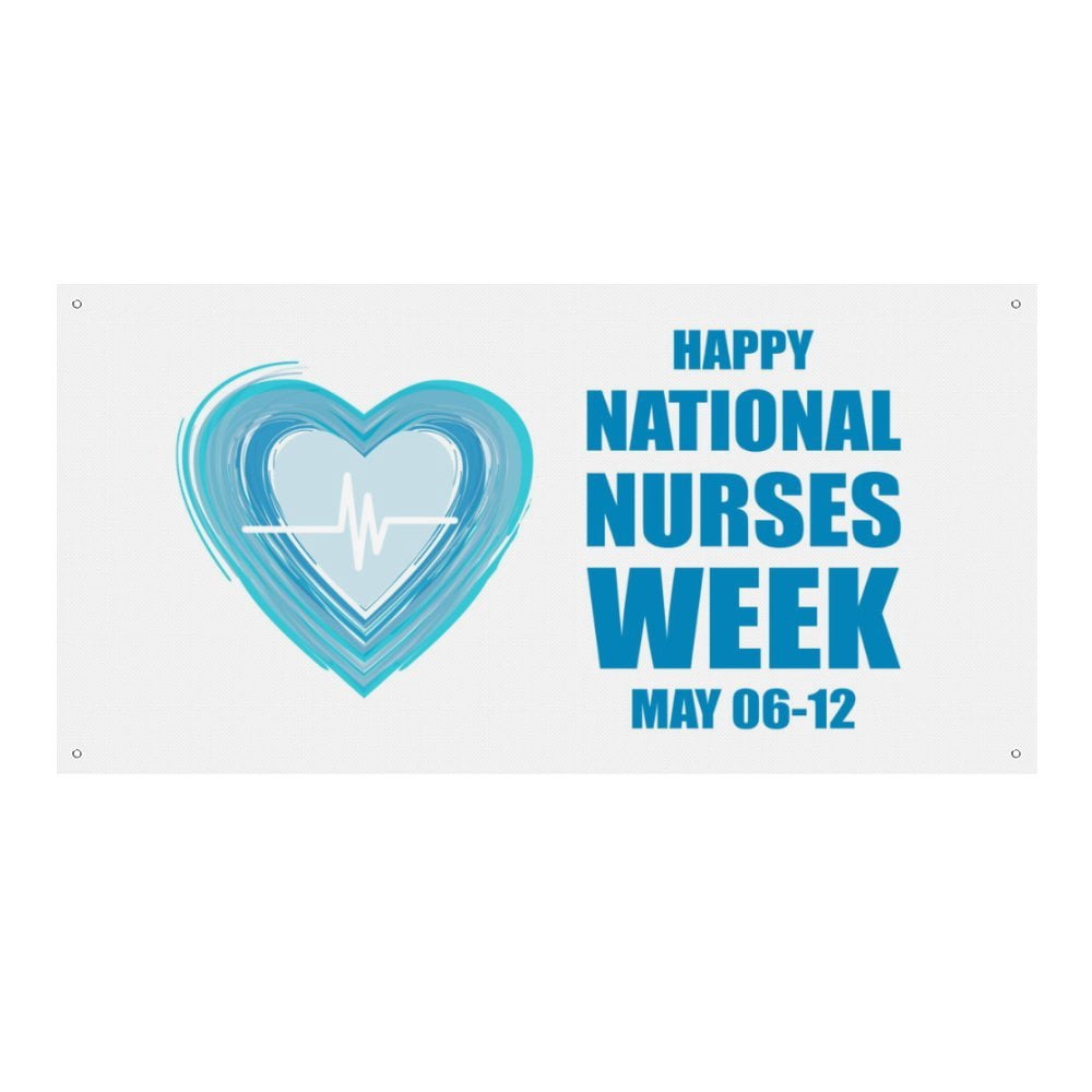 Happy Nurse Appreciation Week Day Banners Flag Hanging Backdrop Sign ...