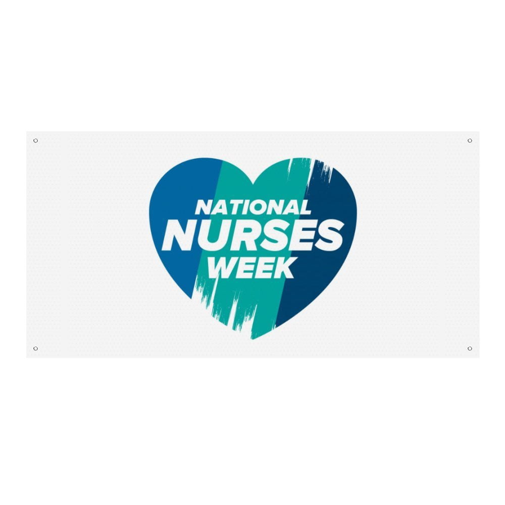 Happy Nurse Appreciation Week Day Banners Flag Hanging Backdrop Sign ...