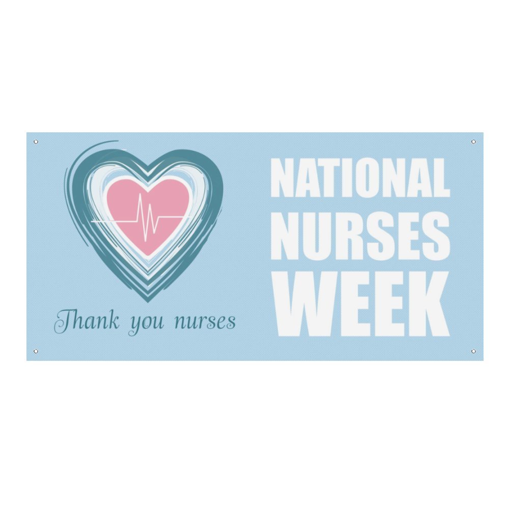 Happy Nurse Appreciation Week Day Banners Flag Hanging Backdrop Sign ...