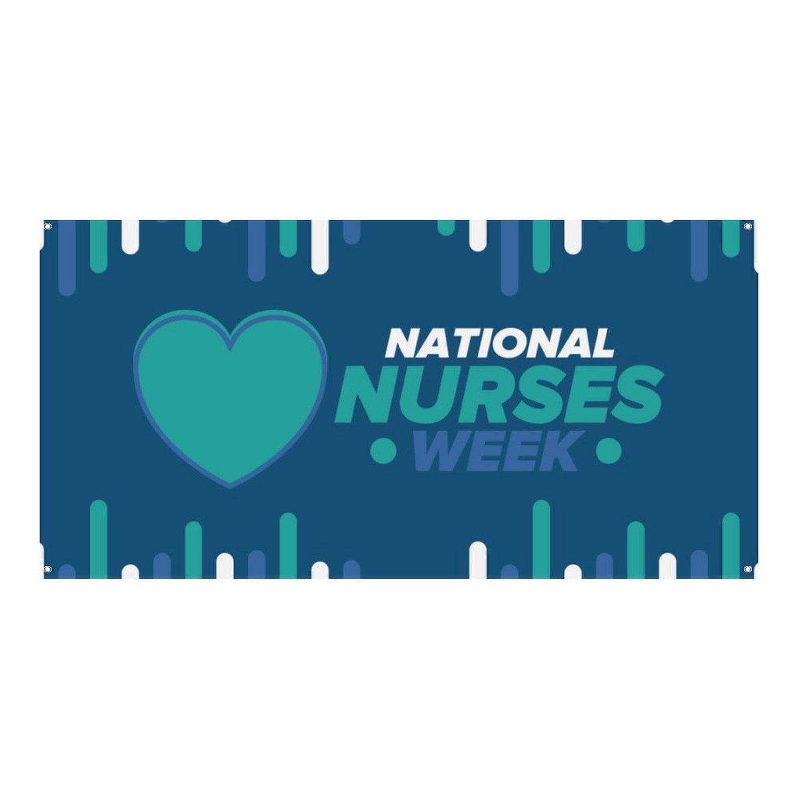 Happy Nurse Appreciation Week Day Banners Flag Hanging Backdrop Sign ...