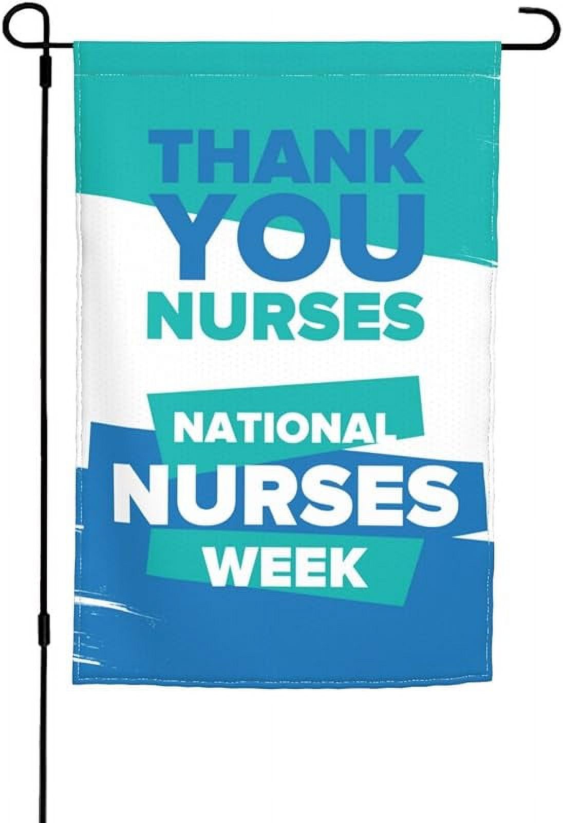 Happy Nurse Appreciation Week Garden Flags Yard Flag Banner Double ...