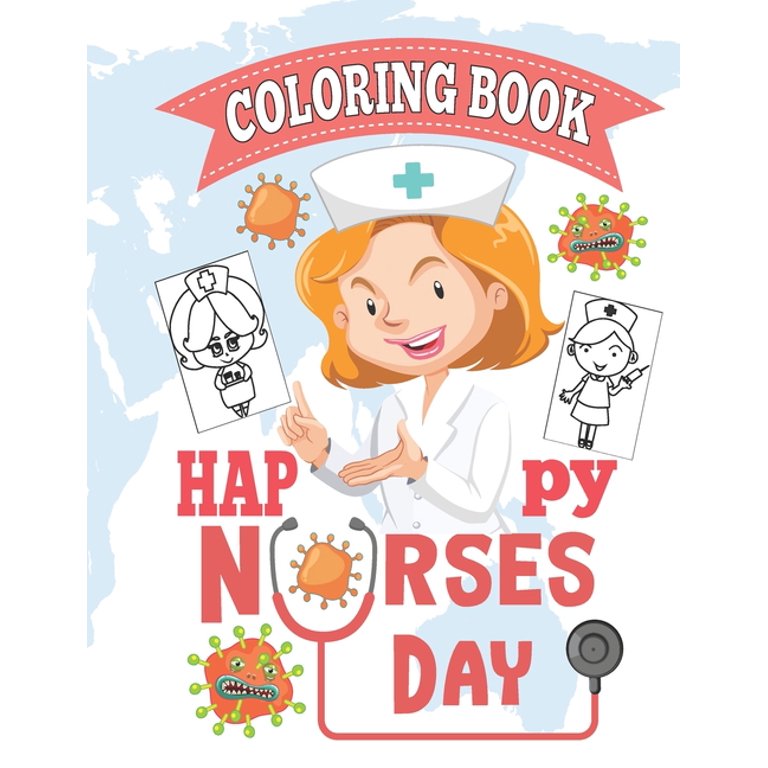 coloring pages with nurses