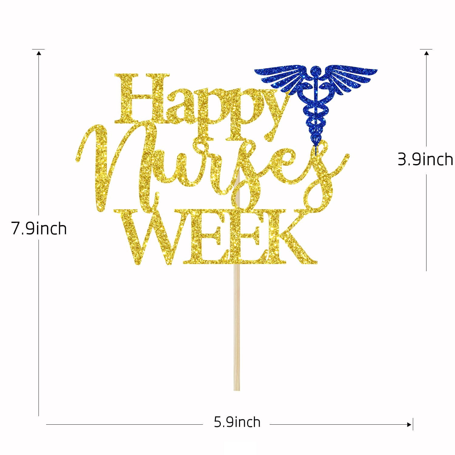 Happy Nurses Week AJH3 Cake Topper, Thank You Nurses Party Decorations ...