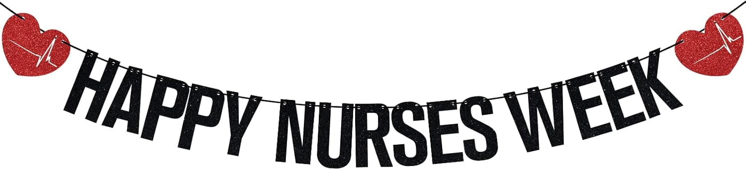 Happy Nurses Week Banner, Thank You Nurses Party Decorations, Nurses ...