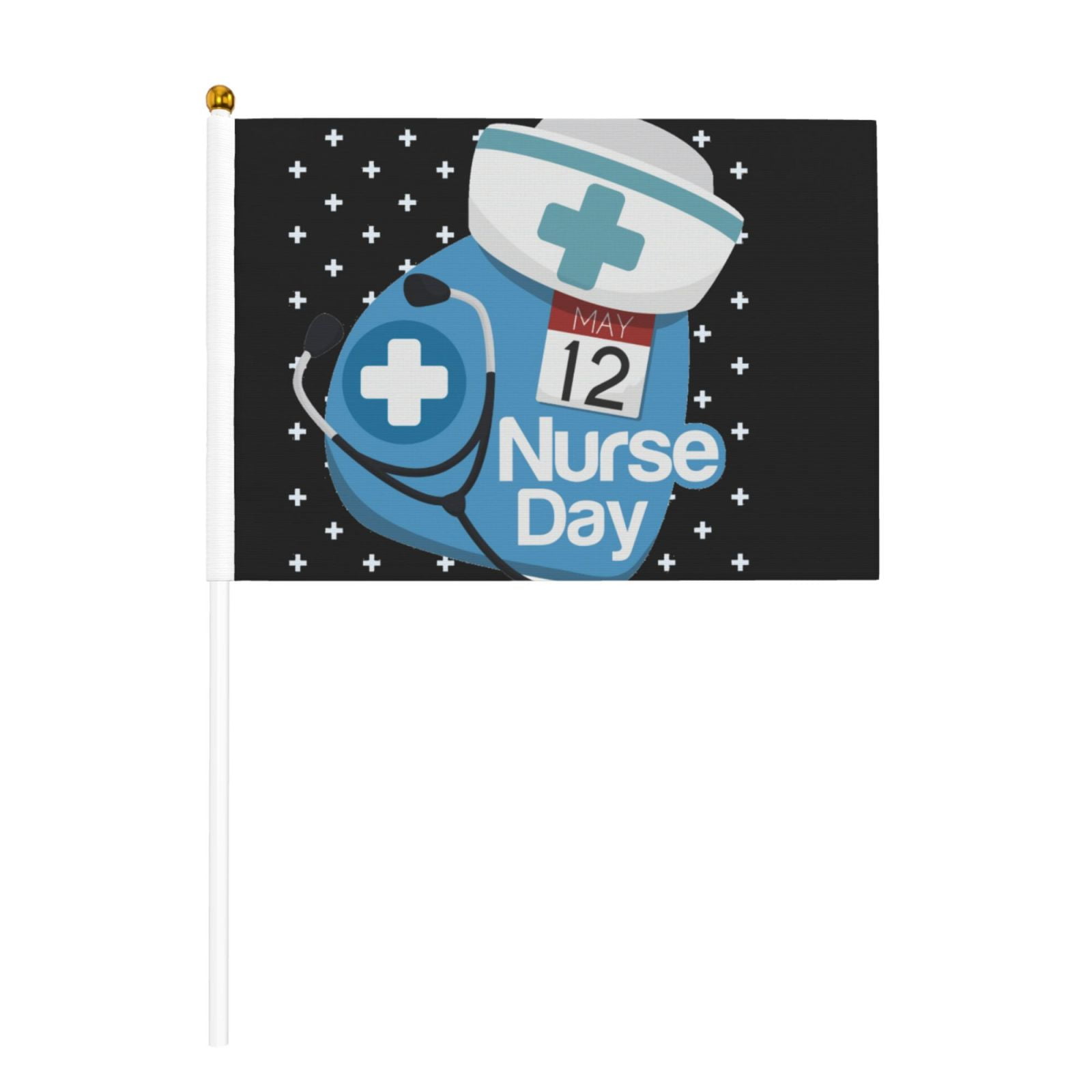 Happy Nurses Week Day 2022hand Held Small Mini Stick Flags Decorations ...