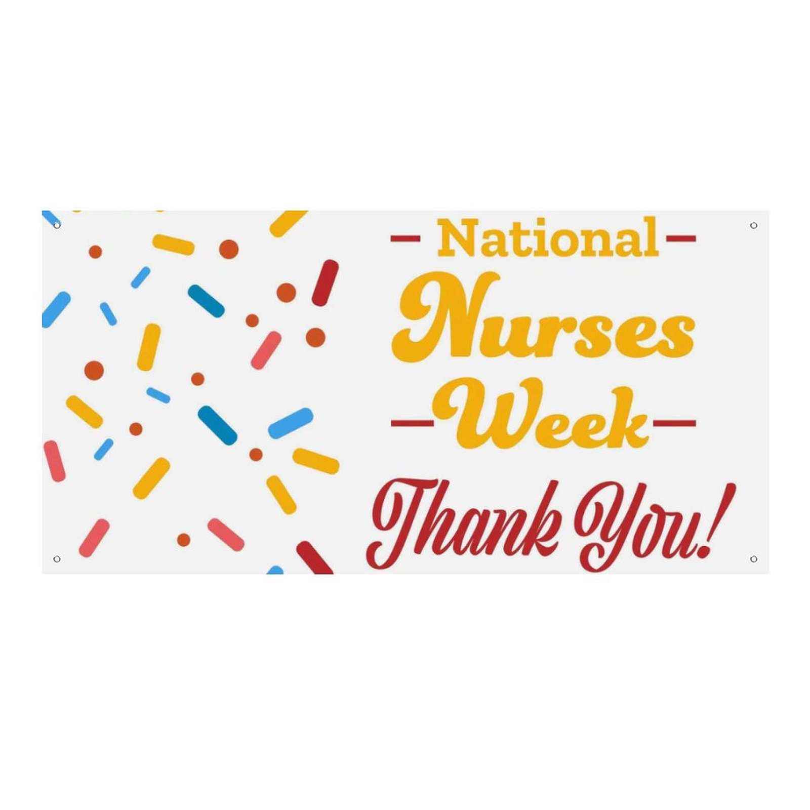 Happy Nurses Week Day Banners Flag Hanging Backdrop Sign Wall ...
