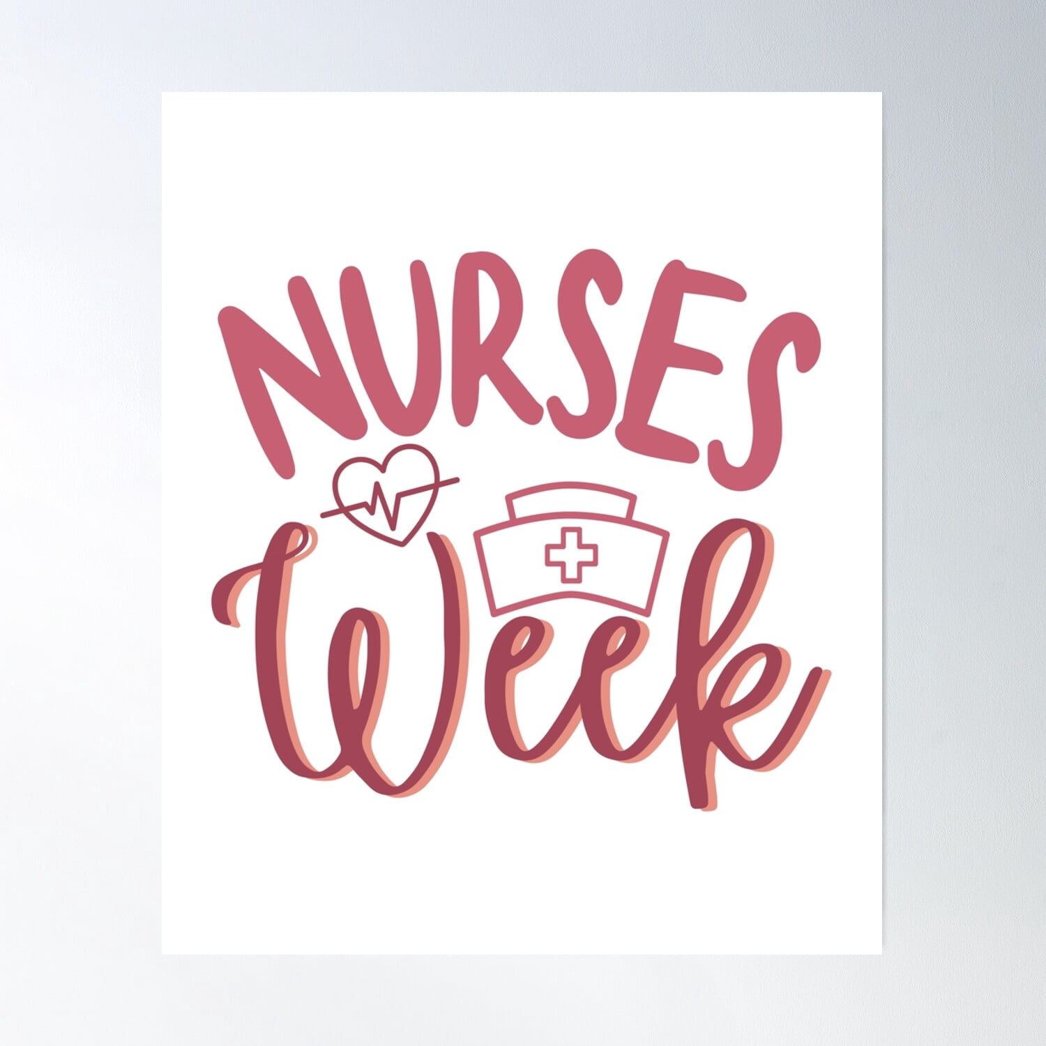 Happy Nurses Week | Nurse Typographic | Nursing Appreciation | National ...