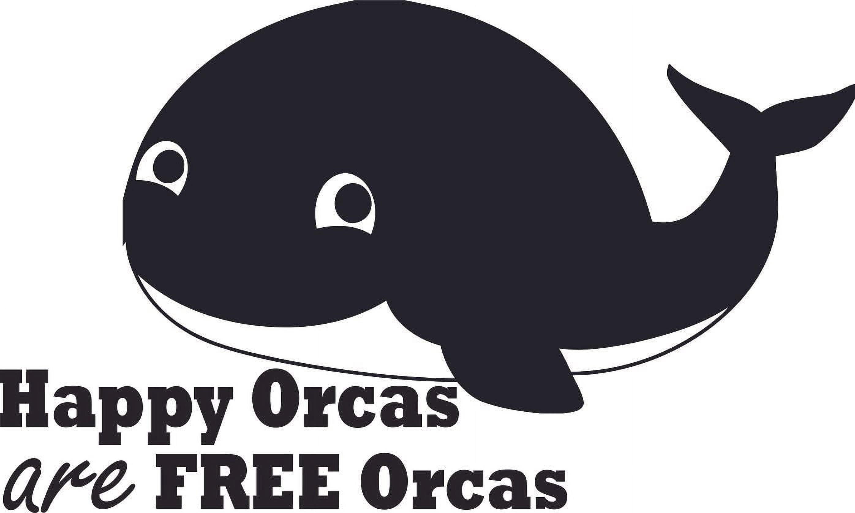 Happy Orca And Free Orca Orcinus Orca Customized Wall Decal - Custom ...