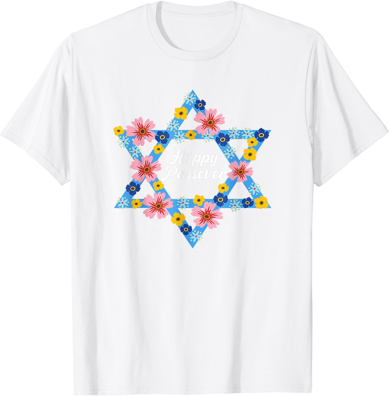 Happy Passover 2024 Shirt Star Of David Pesach Jewish Matzo T-Shirt ...