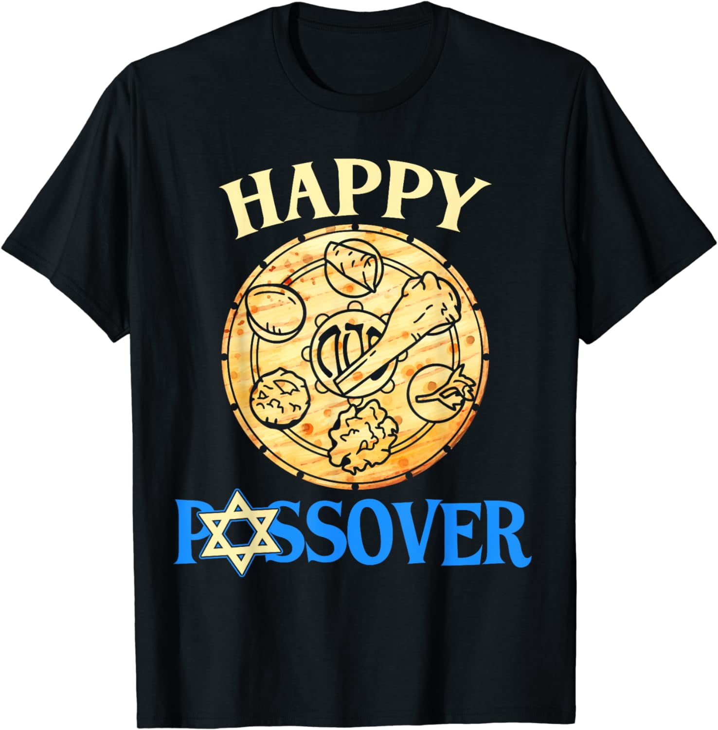 Happy Passover Funny Pesach Jewish Matzo Men Teen Kids Cotton T-Shirt ...