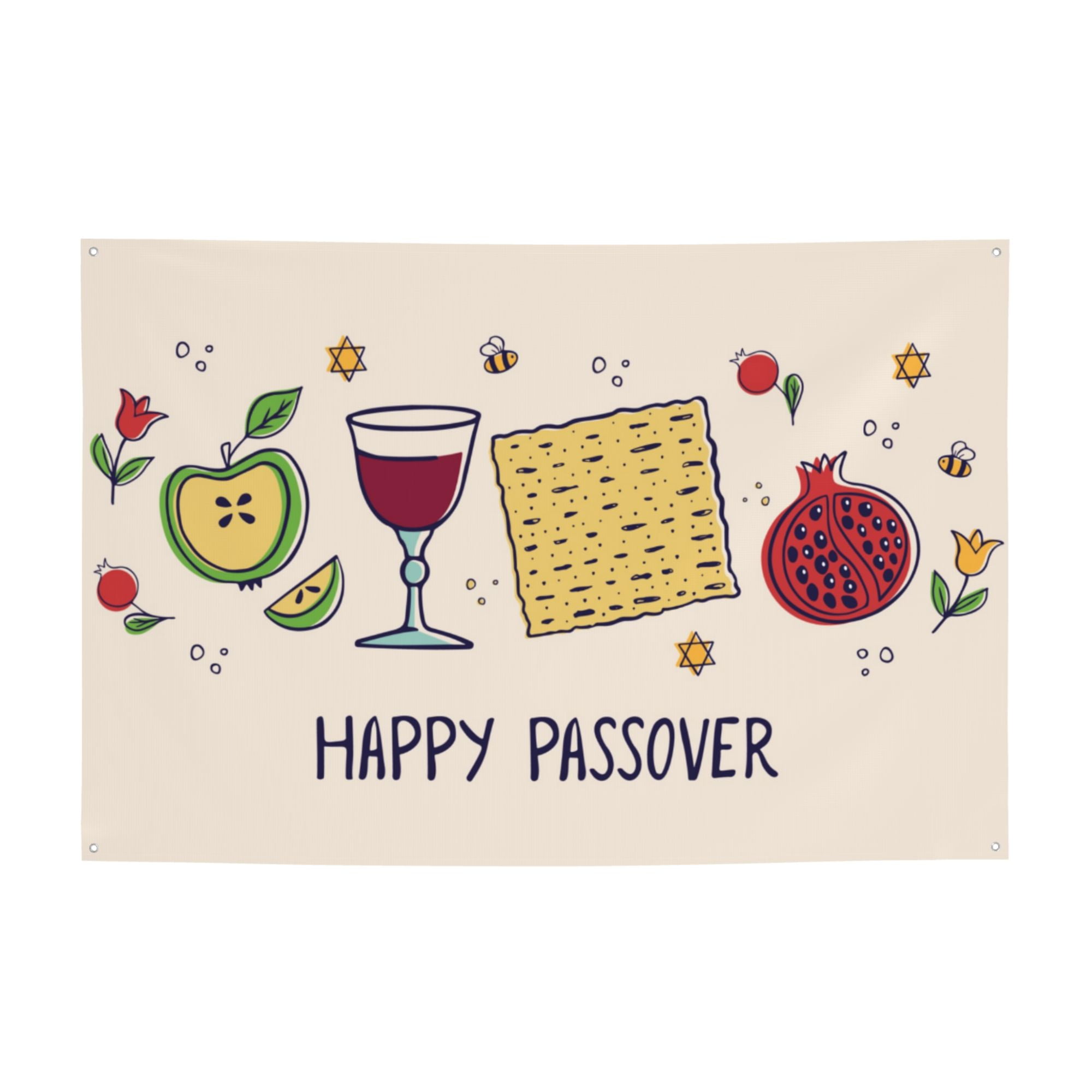 Happy Passover Jewish Holiday 2024 Backdrop Banner Holiday Decoration ...