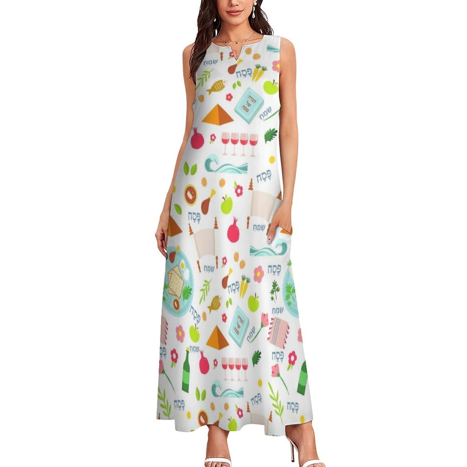 Happy Passover Long Dress loose women's dress festival outfit women ...