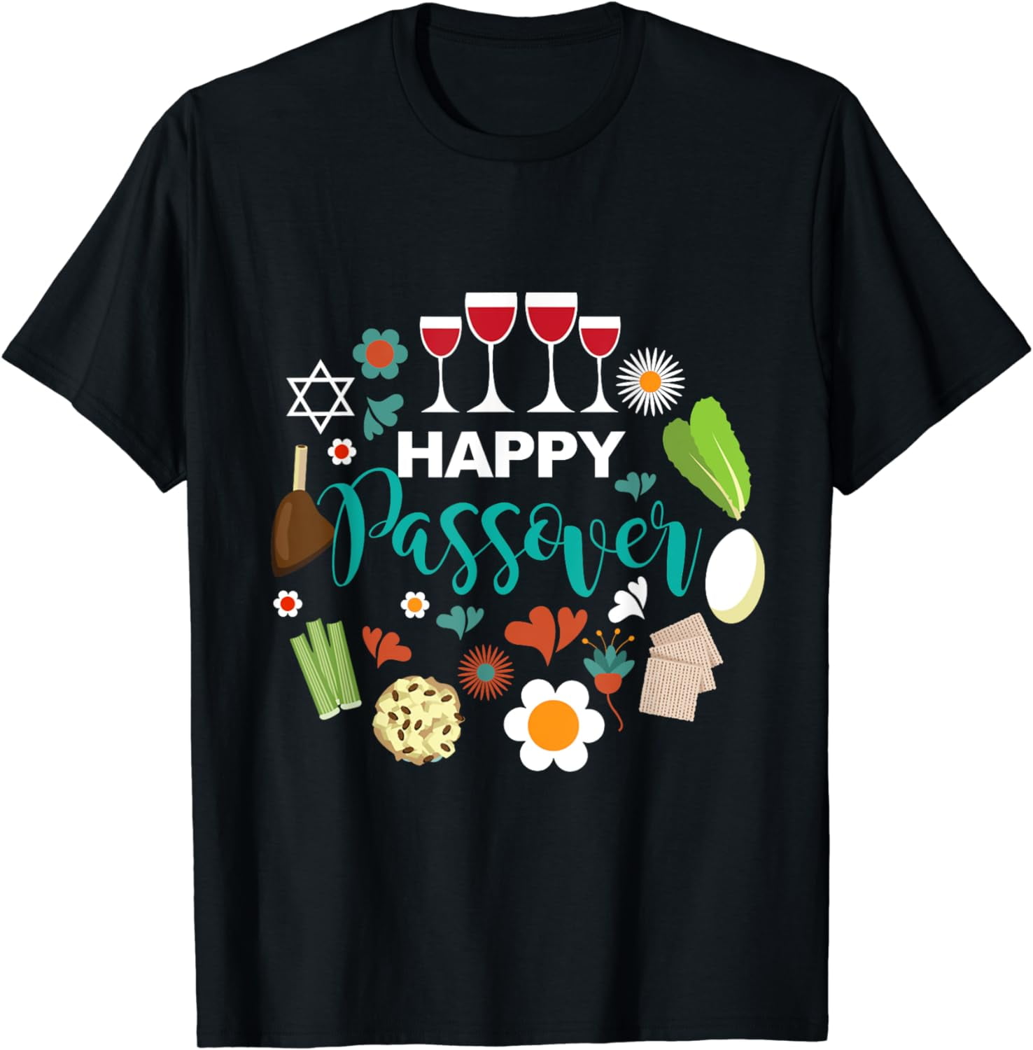 Happy Passover Meal Seder Dinner T-Shirt - Walmart.com