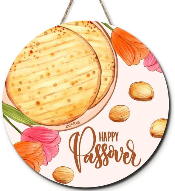 Happy Passover Sign Decoration Passover Door Sign for Front Door ...